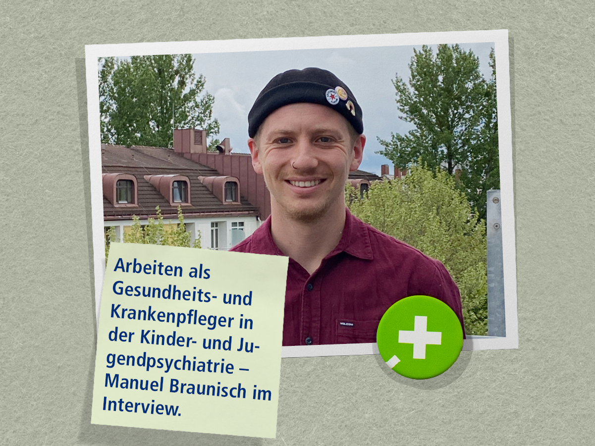Arbeiten in der Pflege: als Krankenpfleger am kbo-Heckscher-Klinikum