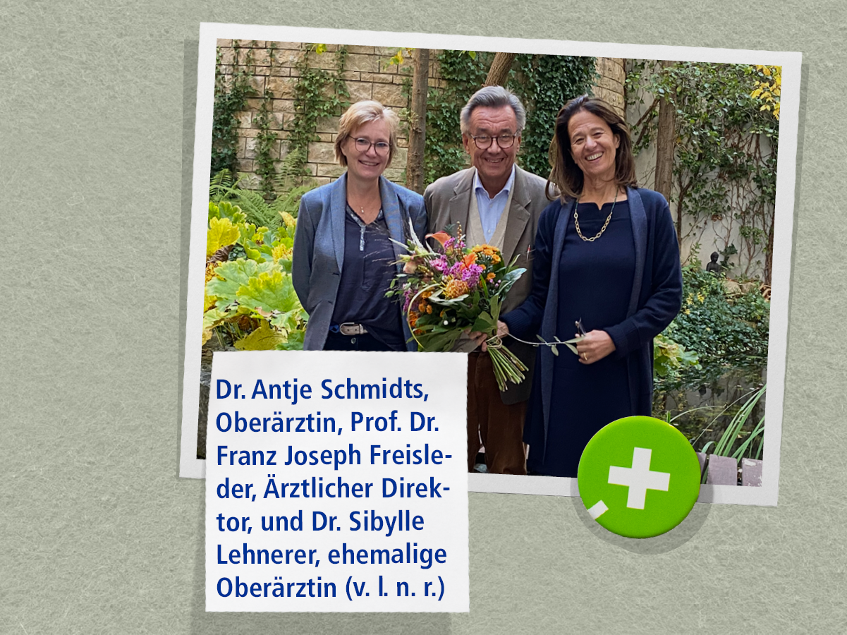 Stabübergabe in der Institutsambulanz im kbo-Heckscher-Klinikum